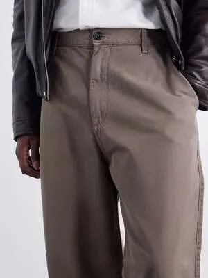 AGOLDE Warwick Wide-leg Recycled-cotton Twill Trousers
