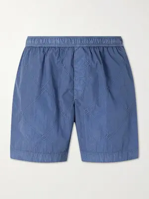 Bottega Veneta Crinkled-satin Swim Shorts - Blue