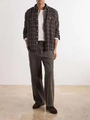 A.p.c. Dan Carpenter Wide-leg Cotton-canvas Trousers