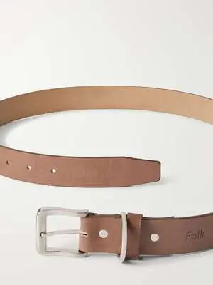 Folk Curve 2.5cm Leather Belt