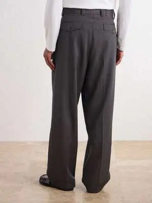 MFPEN Patch Straight-leg Wool-twill Trousers