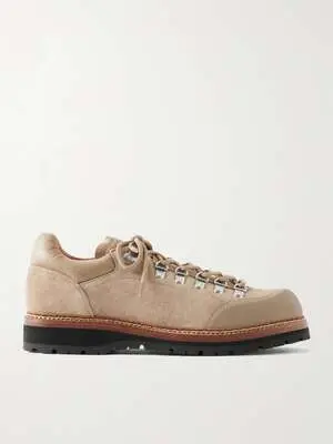 Polo Ralph Lauren Alpine Leather-trimmed Suede Hiking Boots - Beige