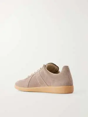 MAISON MARGIELA Replica Suede Sneakers - Taupe