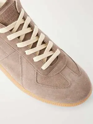 MAISON MARGIELA Replica Suede Sneakers - Taupe