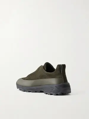 Zegna Triple Stitch Monte Suede Sneakers