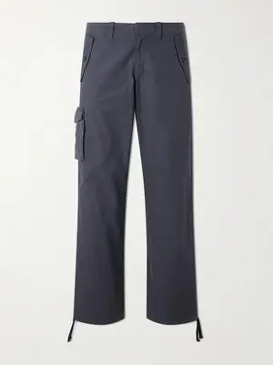 JEANERICA Monti Straight-leg Cotton Trousers - Gray
