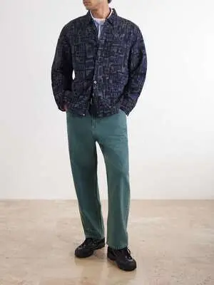 Folk Assembly Jacquard Cotton-blend Jacket