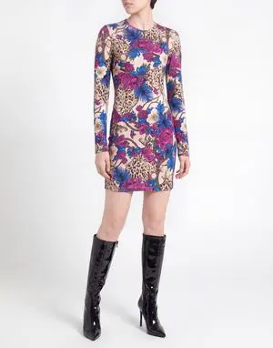 Just Cavalli Mini Dress Size Cotton, Elastane
