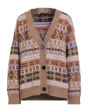 Max Mara Cardigan Light Brown Size Acrylic, Alpaca Wool, Wool