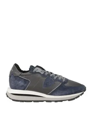 Philippe Model Sneakers Khaki Size Leather, Textile Fibers