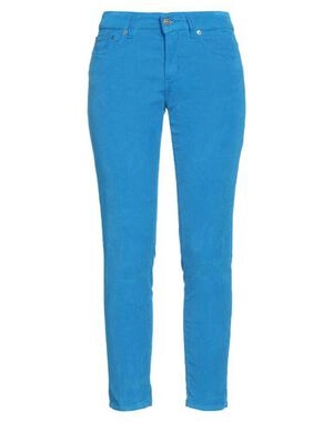 DONDUP Pants Size Cotton, Lyocell, Elastane - Blue