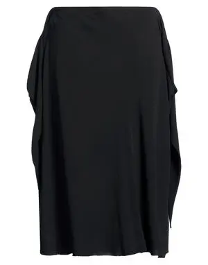 Rick Owens Midi Skirt Size Viscose, Acetate