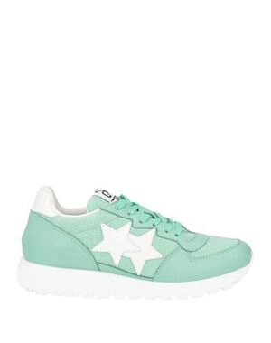 2STAR Sneakers Light Size Leather, Textile Fibers - Green