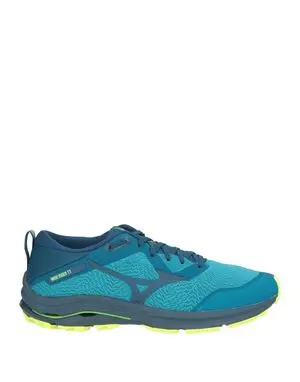Mizuno Wave Rider Tt Sneakers In Deep Teal Textile - Green