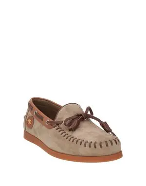 Valentino Garavani Loafers Khaki Size Leather