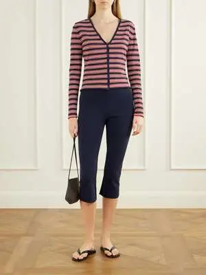 Faithfull The Brand Leandra High-rise Cotton-blend Capri Pants