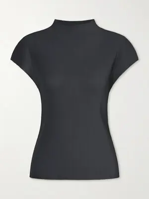 Issey Miyake PLEATS PLEASE ISSEY MIYAKE Mist Plissé Blouse Gray
