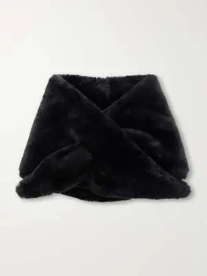Nour Hammour Sena Shearling Scarf