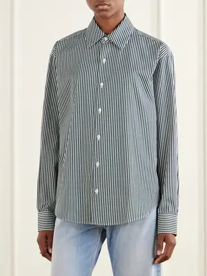 Comme Si La Camicia Cotton-poplin Shirt - Green