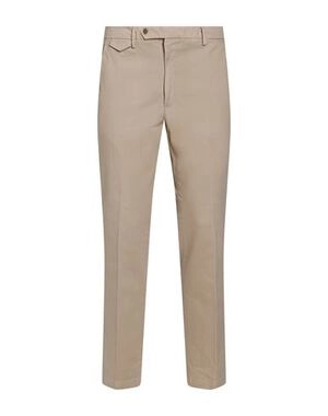 PAOLONI Pants Size Cotton, Elastane - Beige