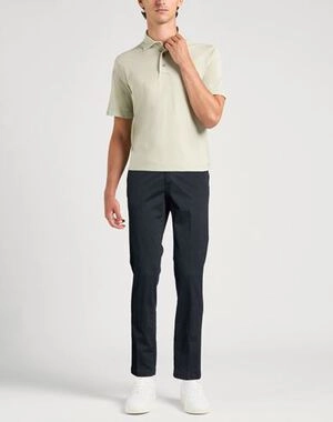 PAOLONI Pants Size Cotton, Elastane - Midnight Blue