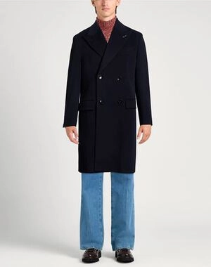 PAOLONI Coat Size Wool, Cashmere - Navy