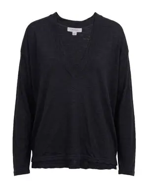 Crossley Midnight Virgin Wool V-neck Sweater