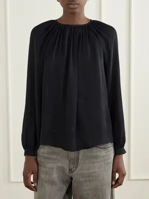 NILI LOTAN Saint Tropez Blouse - Black