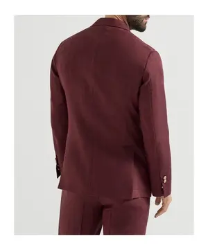 Brunello Cucinelli Chevron Peak-lapels Blazer