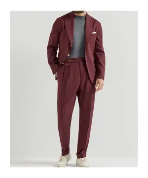 Brunello Cucinelli Chevron Peak-lapels Blazer