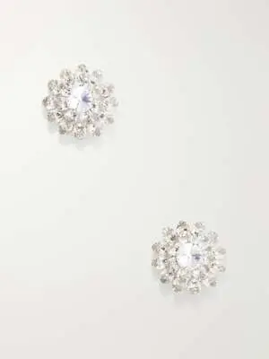 JENNIFER BEHR Neve Crystal-embellished -tone Earrings
