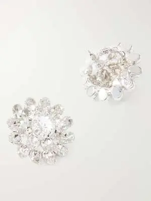 JENNIFER BEHR Neve Crystal-embellished -tone Earrings