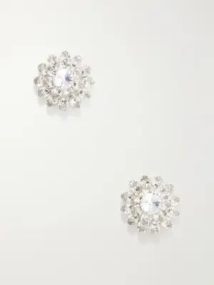 JENNIFER BEHR Crystal Embellished Earrings - Silver