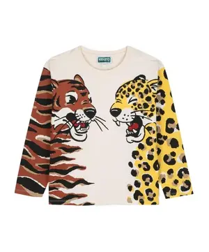 Kenzo Animal Print Long Sleeve T-shirt