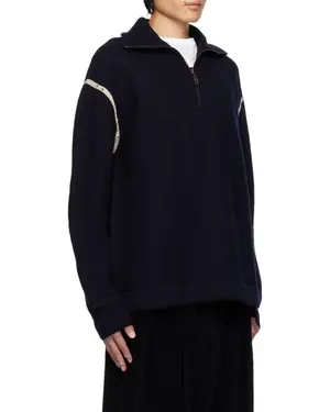 MAISON MARGIELA Turtleneck Elbow Patched Sweater