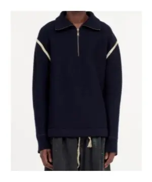 MAISON MARGIELA Turtleneck Elbow Patched Sweater