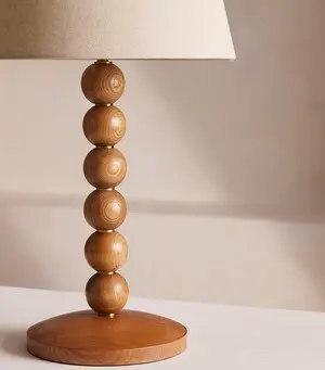 SOHO HOME Wood Bead Table Lamp