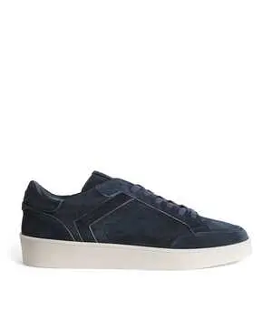 Canali Suede Nuvola Sneakers - Navy