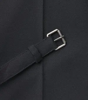 Dries Van Noten Wool Folded Straight Trousers