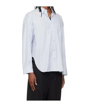 WOOYOUNGMI Vertical-stripe Chest-pocket Shirt