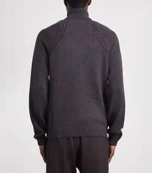 Sease Cashmere Mouliné Half-zip Sweater