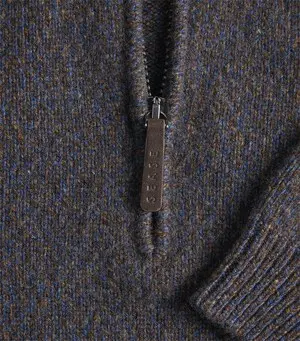 Sease Cashmere Mouliné Half-zip Sweater