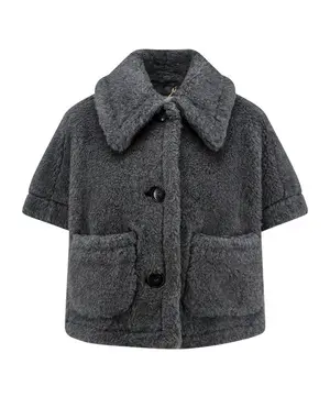 Max Mara Single-breasted Short-sleeved Coat