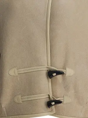 Isabel Marant Étoile Amiel Shearling Jacket With Hood - Nude