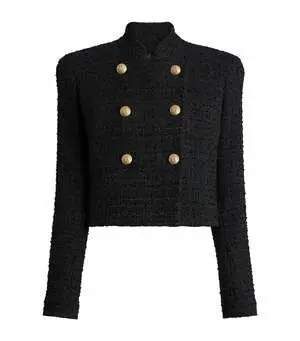 Balmain Tweed Officer Jacket