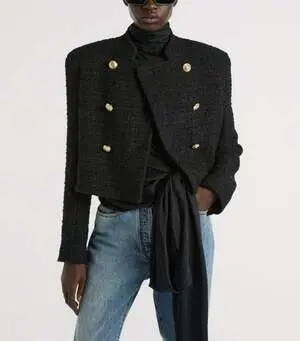 Balmain Tweed Officer Jacket