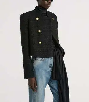 Balmain Tweed Officer Jacket