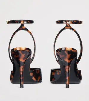 Balmain Tortoiseshell Effect Leather Print Pumps