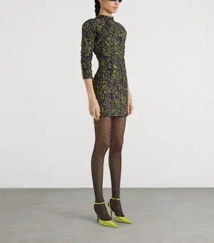 Balmain Bubble-patterned Jacquard Mini Dress