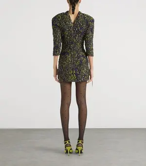 Balmain Bubble-patterned Jacquard Mini Dress